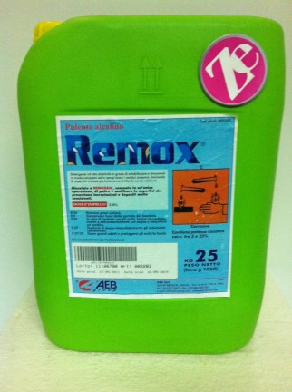 Detergente alcalino con sanificante senza cloro Remox-Remoxan ...